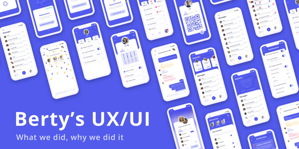 Berty's UX/UI · Berty Technologies